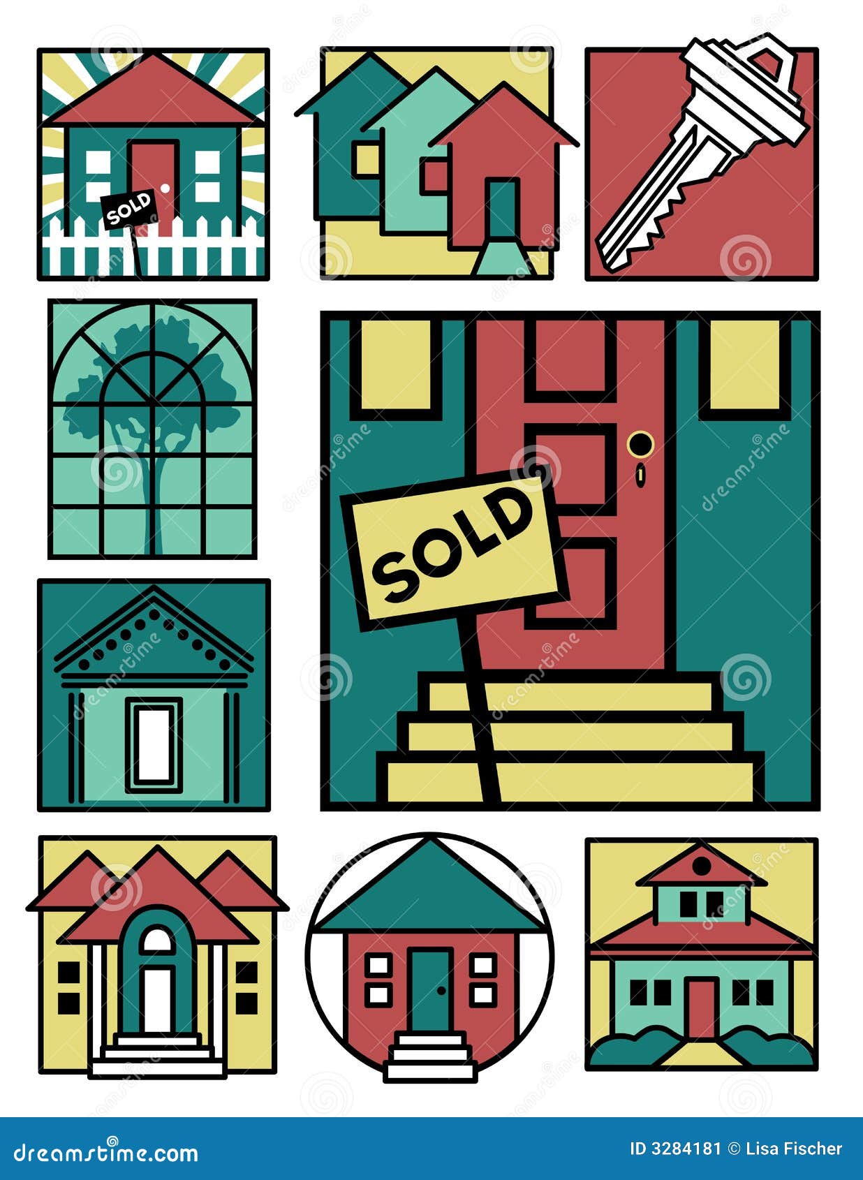 Home Icons Collection 2 stock vector. Illustration of mansion - 3284181