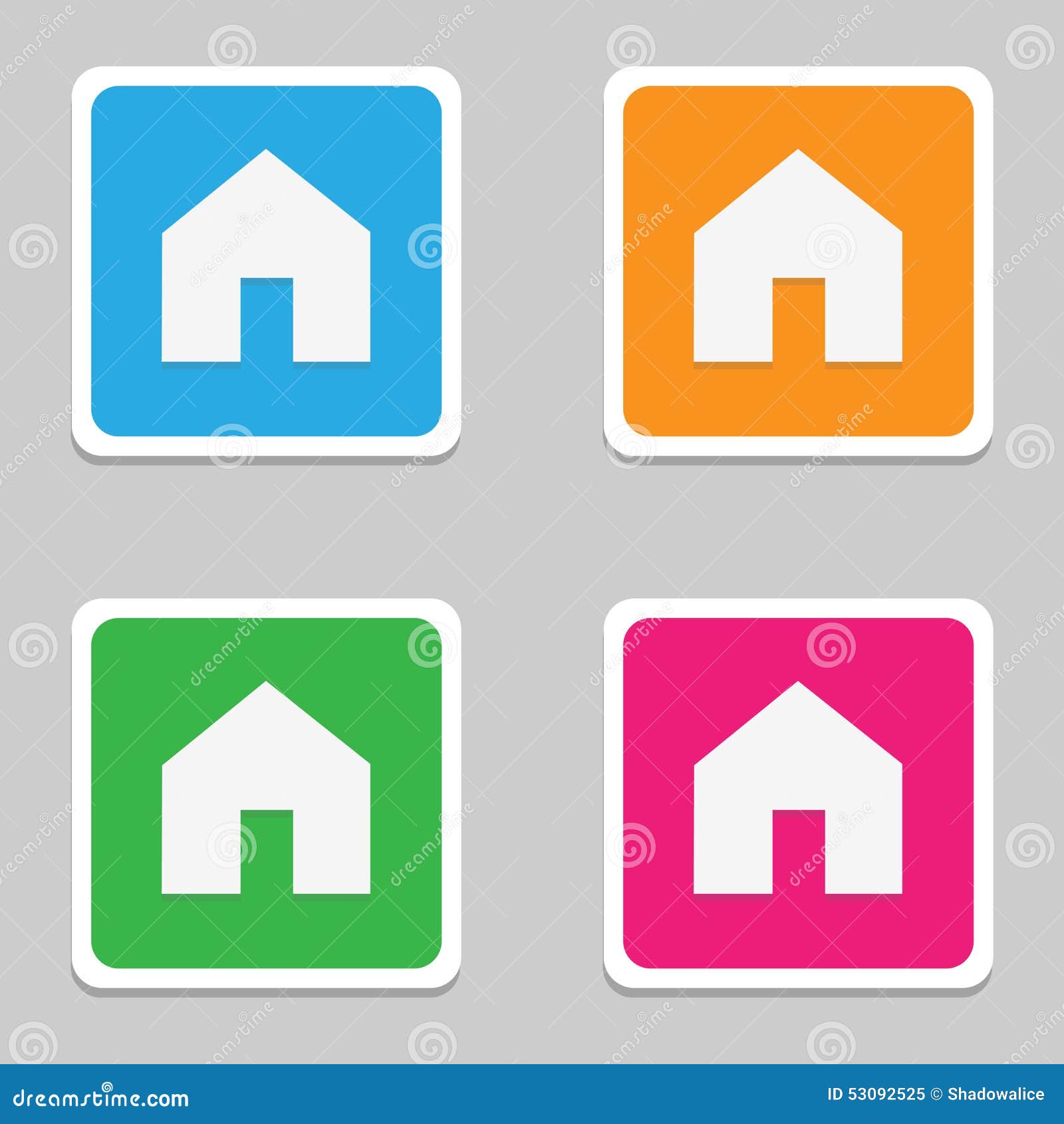 Home Icons Set Great for Any Use. Vector EPS10 Stock Vector ...