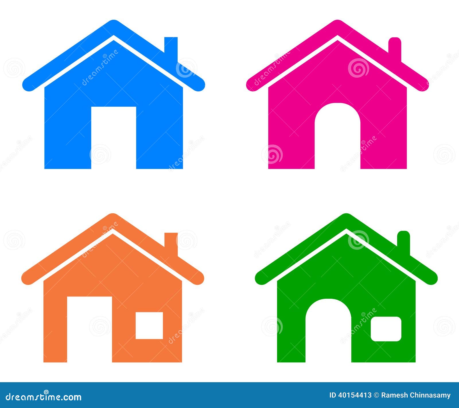 Home icons stock vector. Illustration of buying, abstract - 40154413