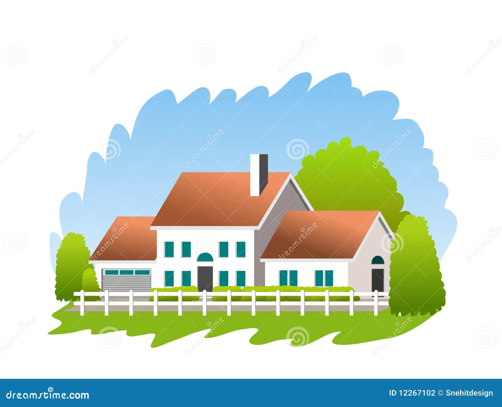 Home illustration stock illustration. Illustration of contemporary ...
