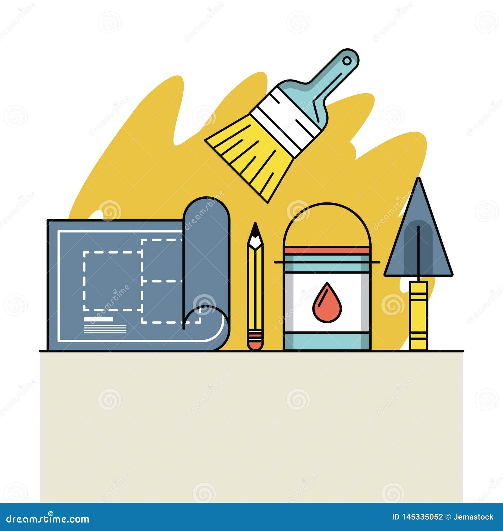 Home improvement concept stock vector. Illustration of concept - 145335052
