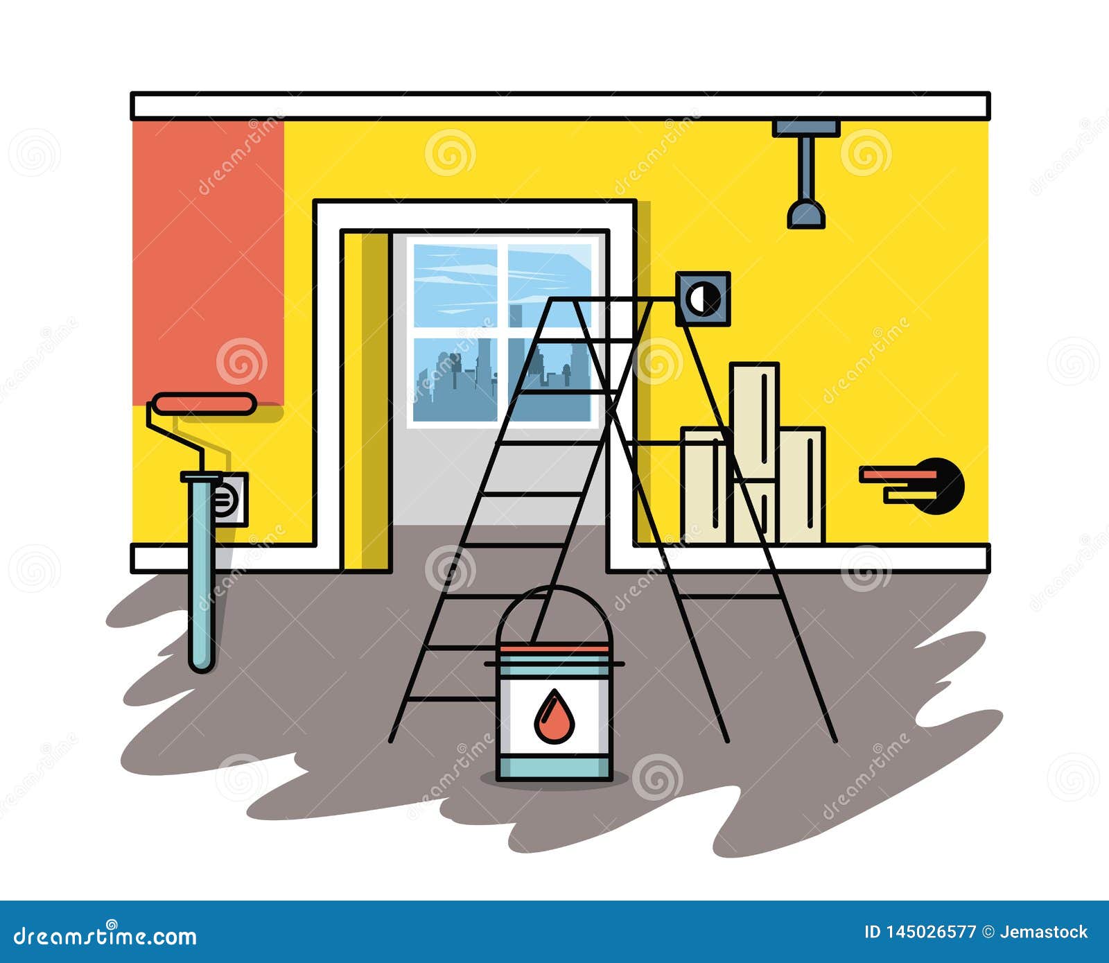 Home improvement and tools stock vector. Illustration of estate - 145026577