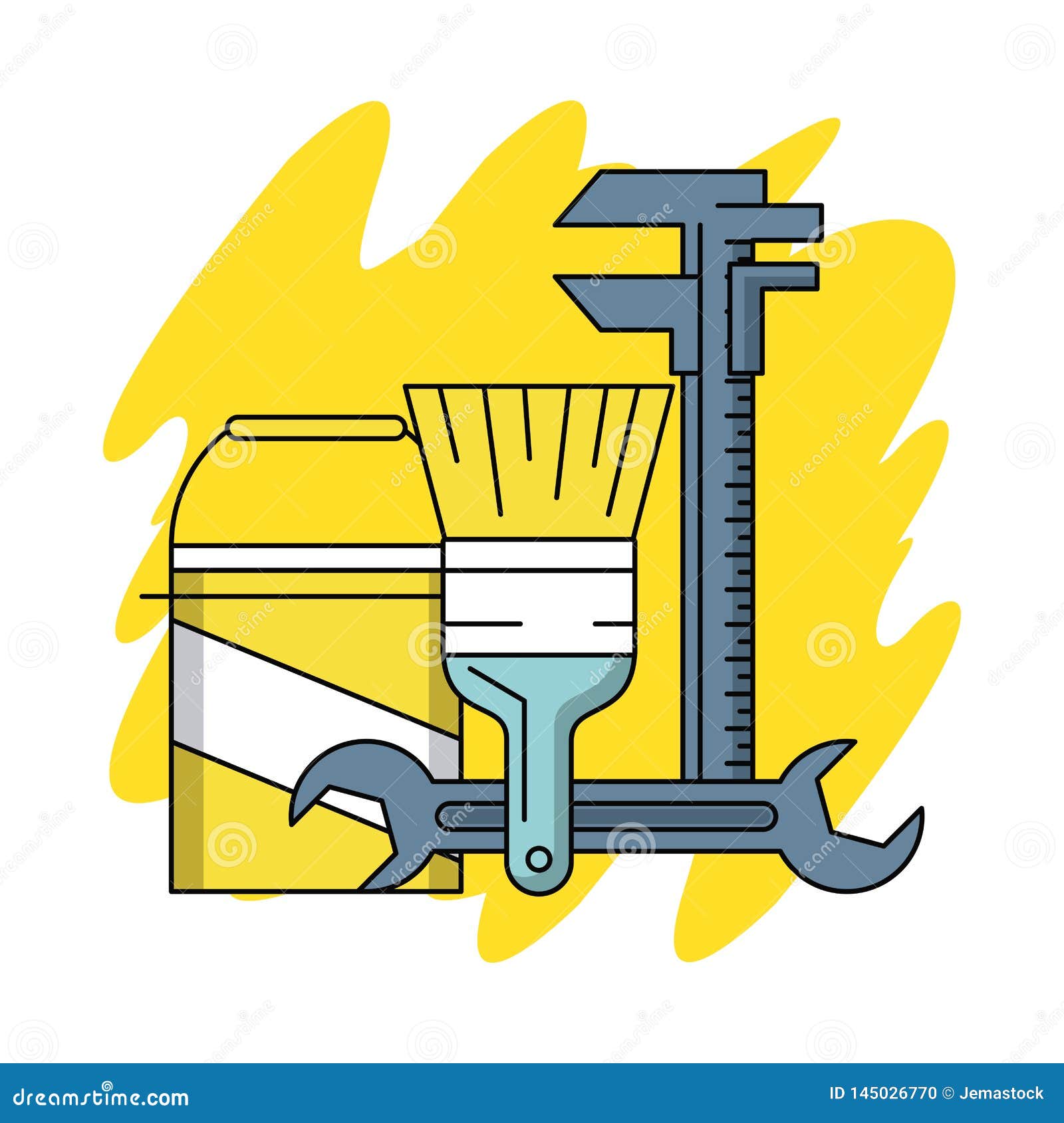 Home improvement and tools stock vector. Illustration of tool - 145026770