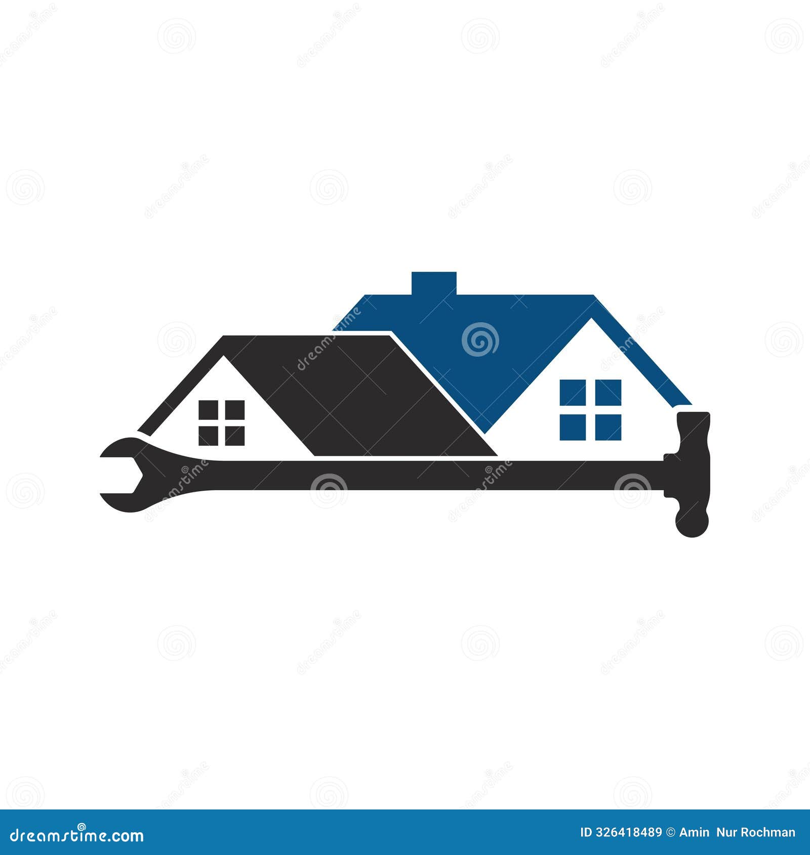 Home Improvement Logo Vector. Home Repair Logo Royalty-Free Stock Photo ...