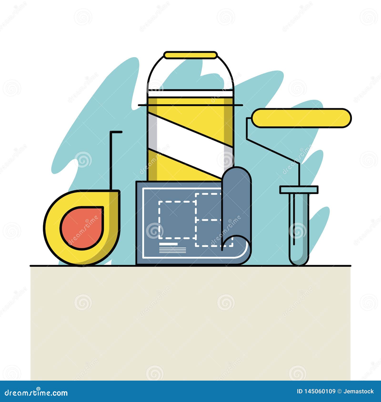 Home improvement concept stock vector. Illustration of carpenter ...