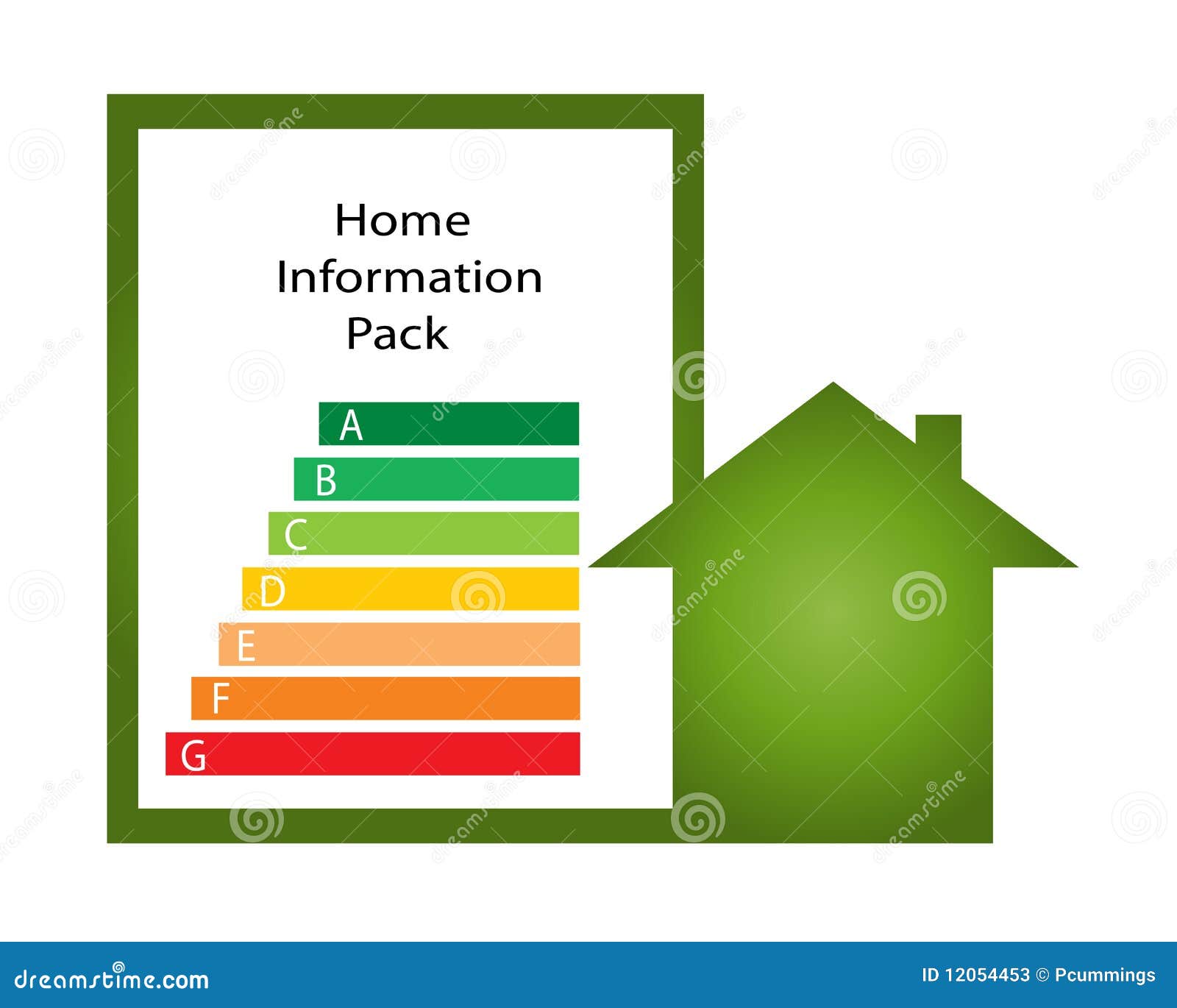 Home Information Pack Emblem Stock Illustration - Illustration of roof ...