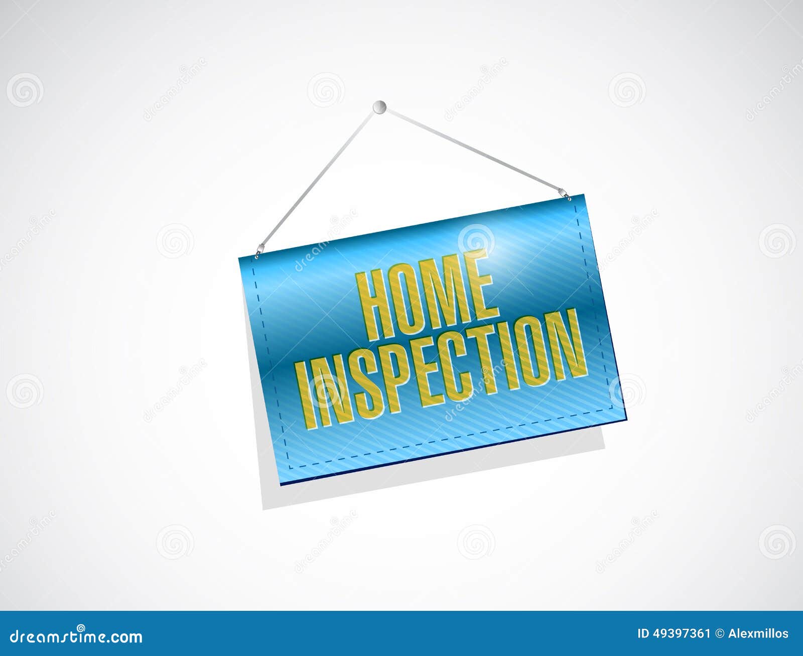 Home Inspection Banner Illustration Design Stock Illustration ...