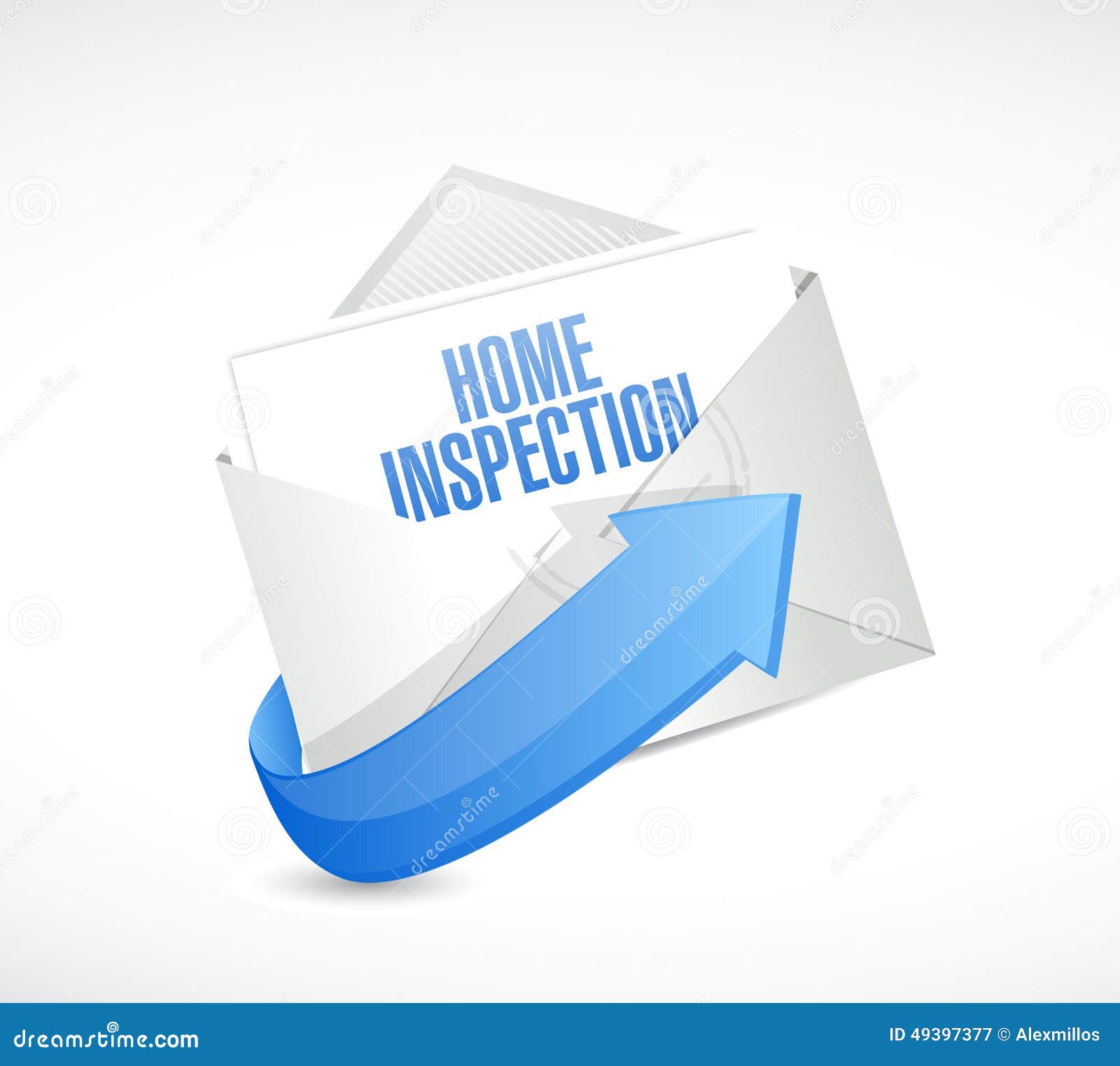 Home Inspection Mail Email Illustration Stock Illustration ...
