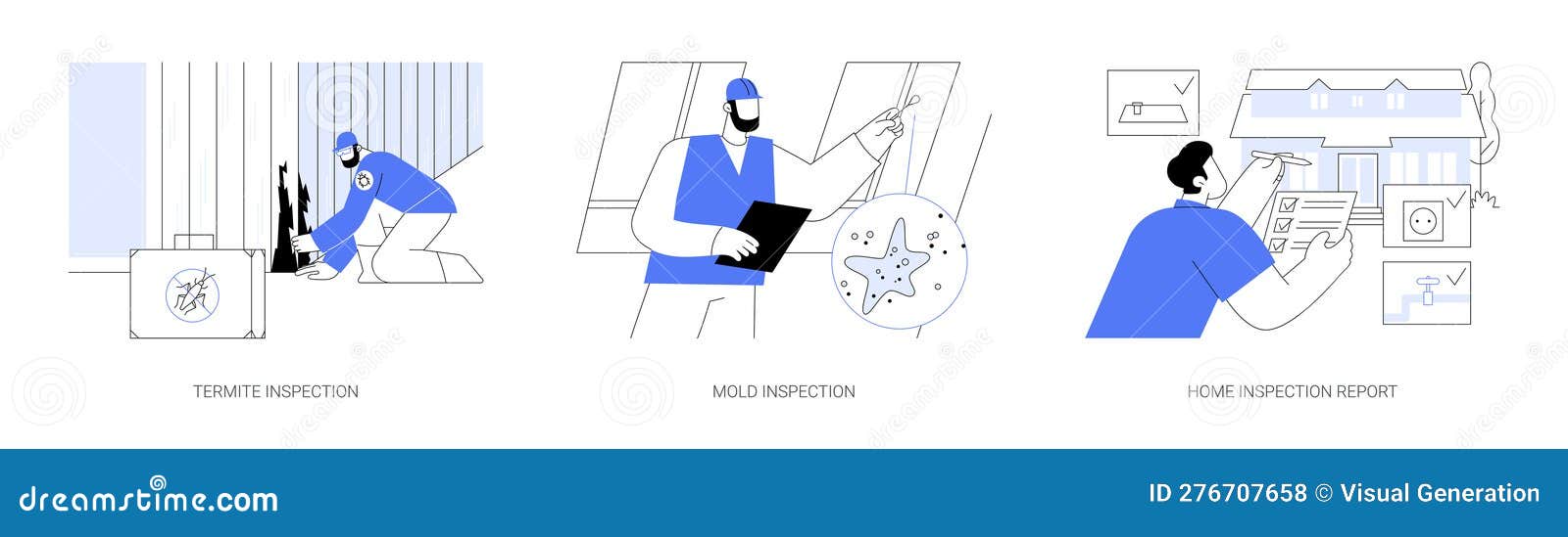 Home Inspection Service Abstract Concept Vector Illustrations. Stock ...