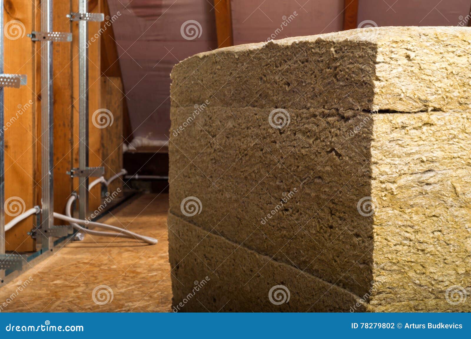 Home insulation stock photo. Image of inside, materials - 78279802