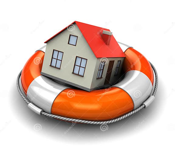 Home insurance stock illustration. Illustration of rescue - 22109829