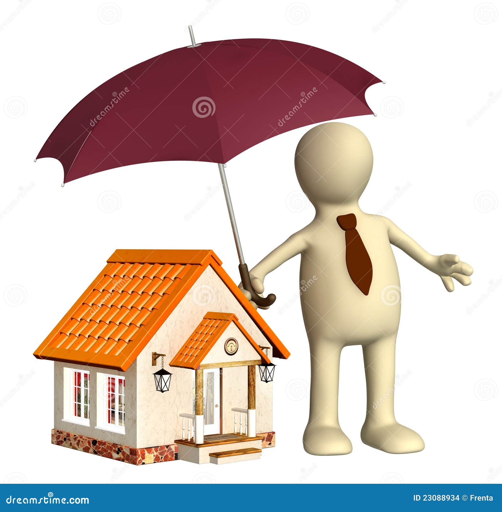 Home insurance stock illustration. Illustration of protection - 23088934