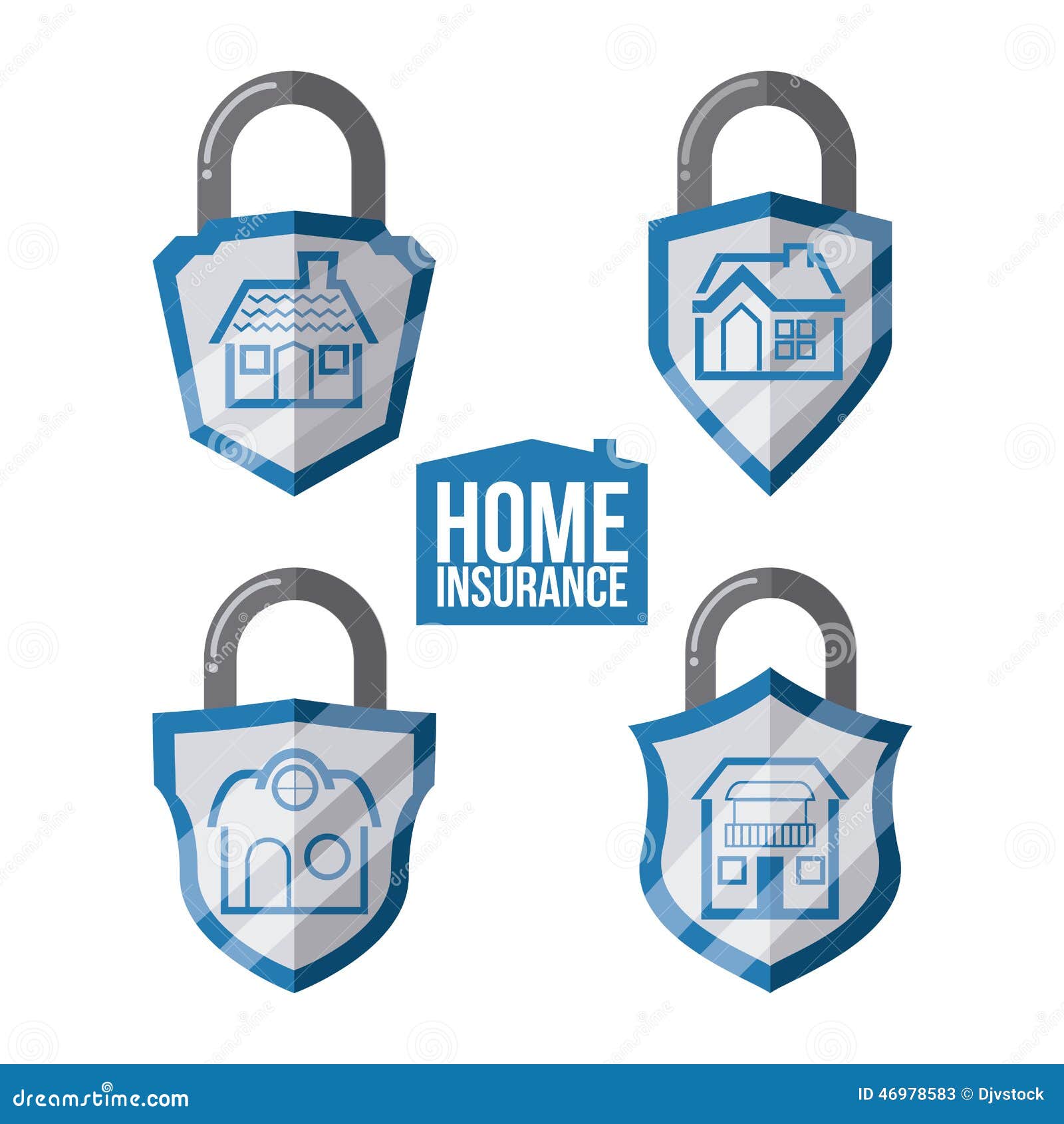 Home insurance design stock vector. Illustration of risk - 46978583