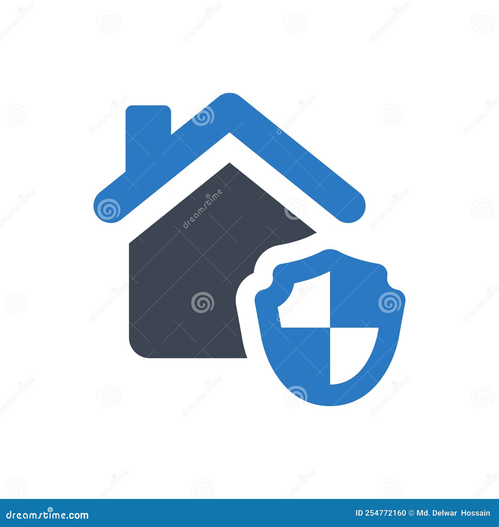 Home insurance icon stock vector. Illustration of symbol - 254772160