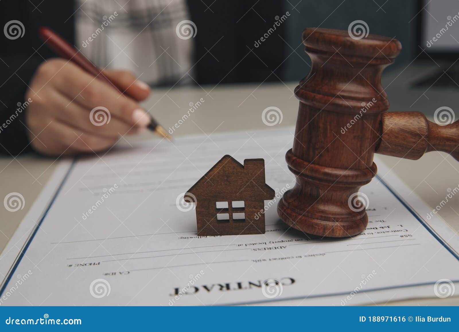 Home Insurance, Law and Justice Concept Stock Photo - Image of ...