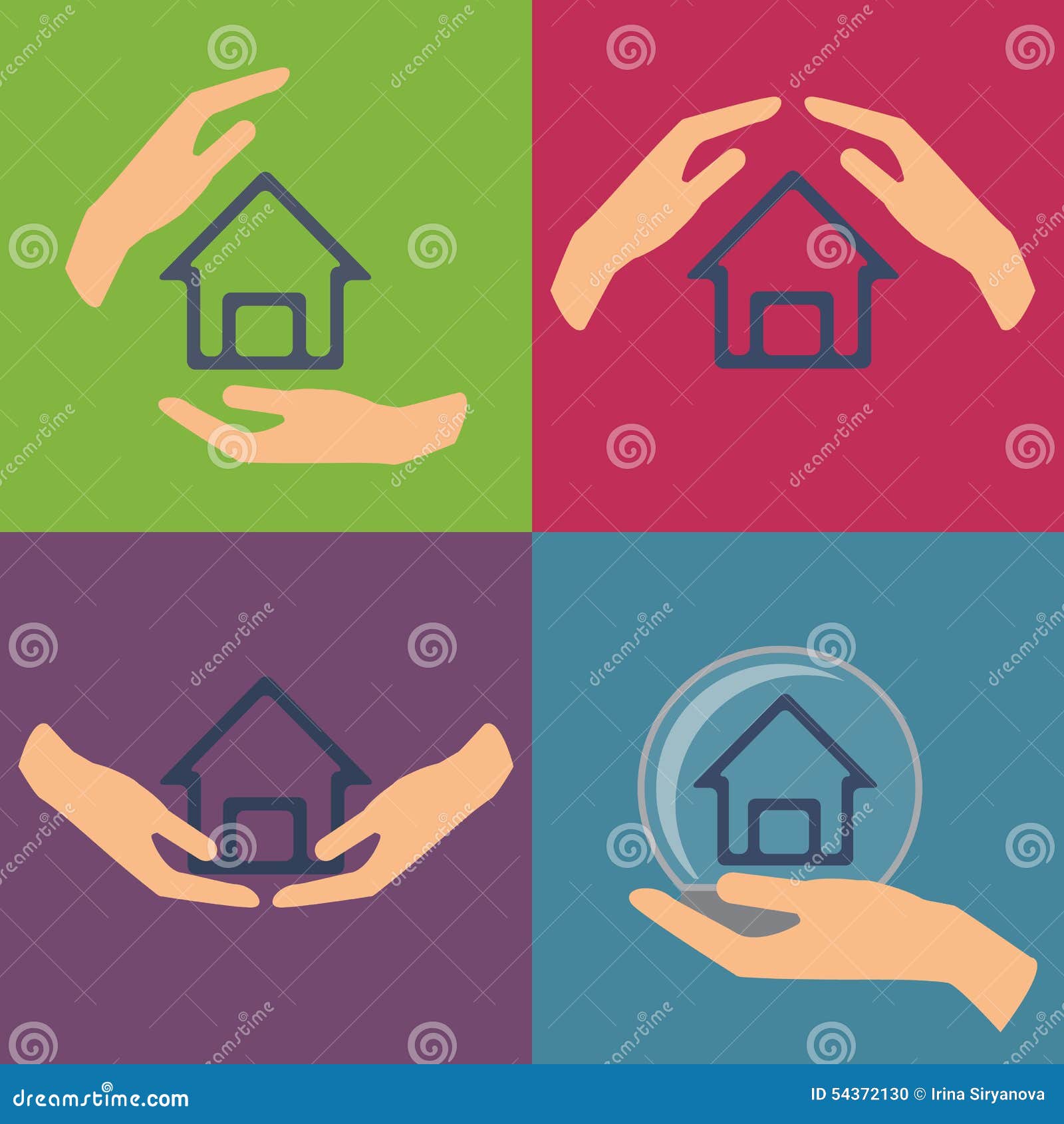 Home Insurance Vector Illustration Stock Vector - Illustration of ...