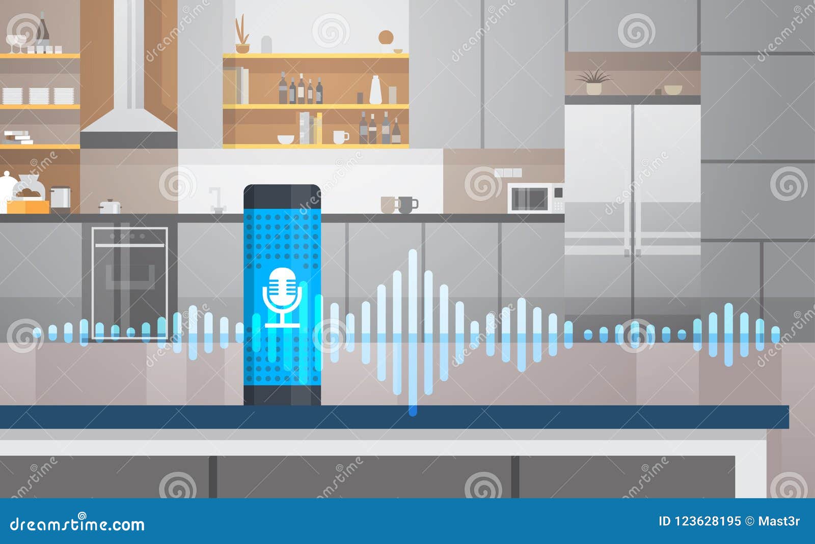 Voice Activated Assistant Flowchart Royalty-Free Cartoon ...