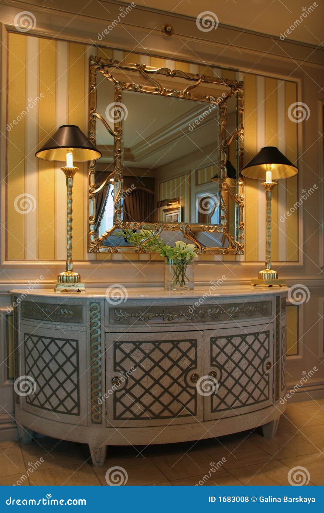 Home interior stock photo. Image of design, mirror, decor - 1683008