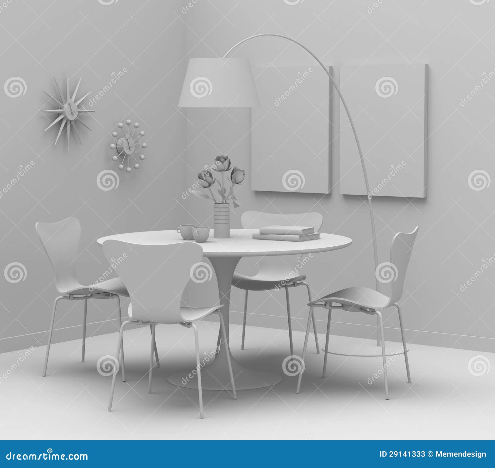 3D Clay Render Of Turbofan Jet Engine Isolated On White Background ...