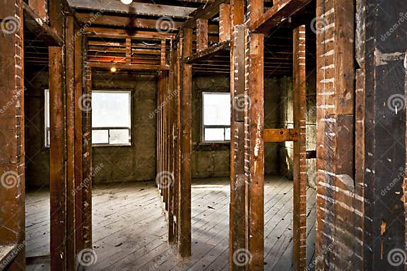 Home Interior Gutted for Renovation Stock Photo - Image of real, inside ...