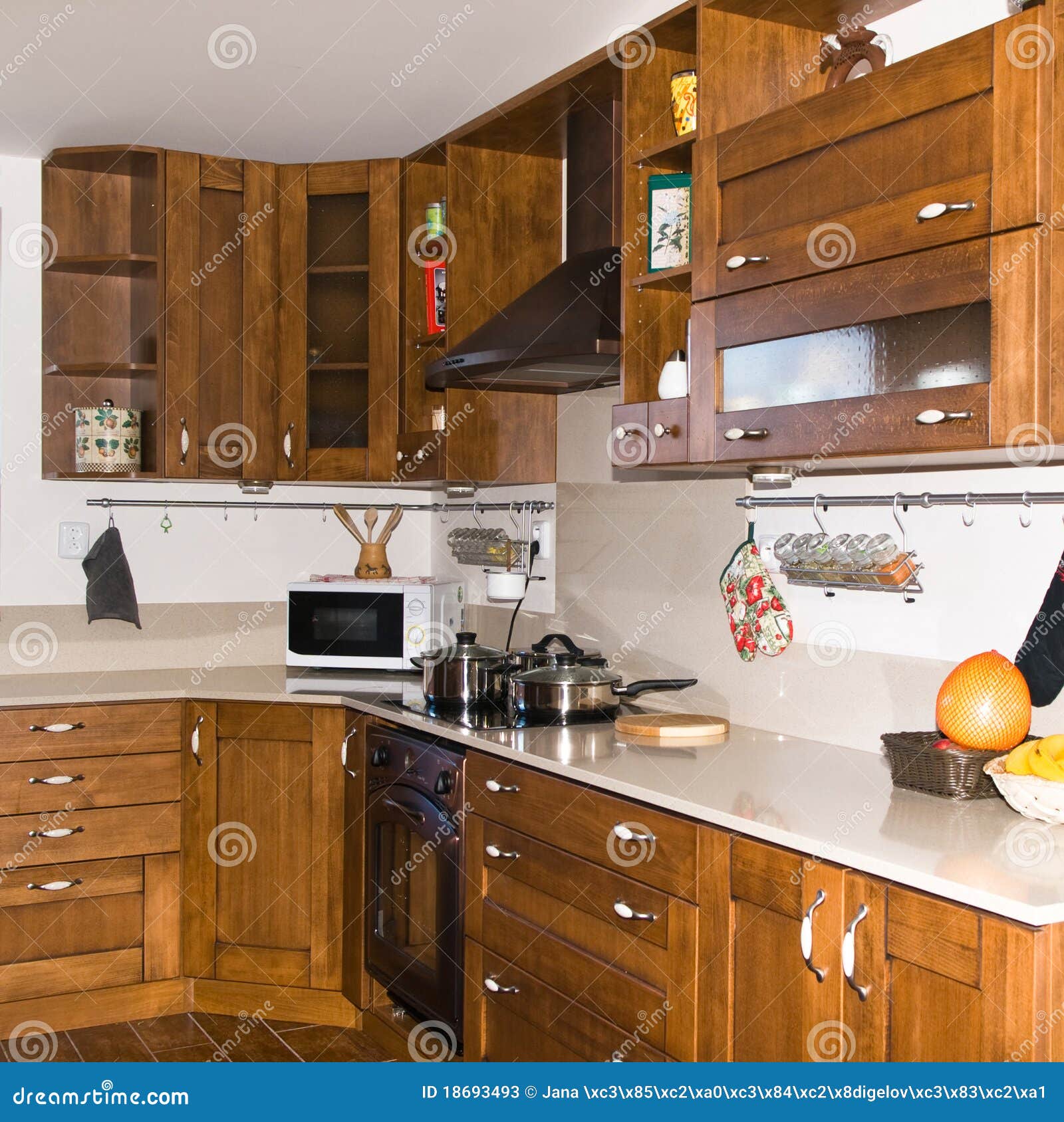 Home interior - kitchen stock image. Image of modern - 18693493