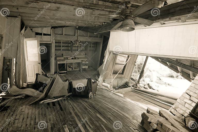 Home Interior after Natural Disaster Stock Photo - Image of natural ...