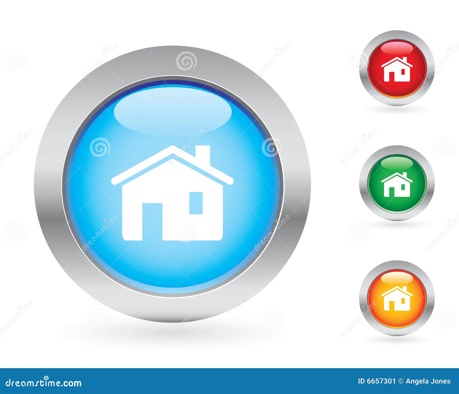 Home internet button set stock vector. Illustration of home - 6657301