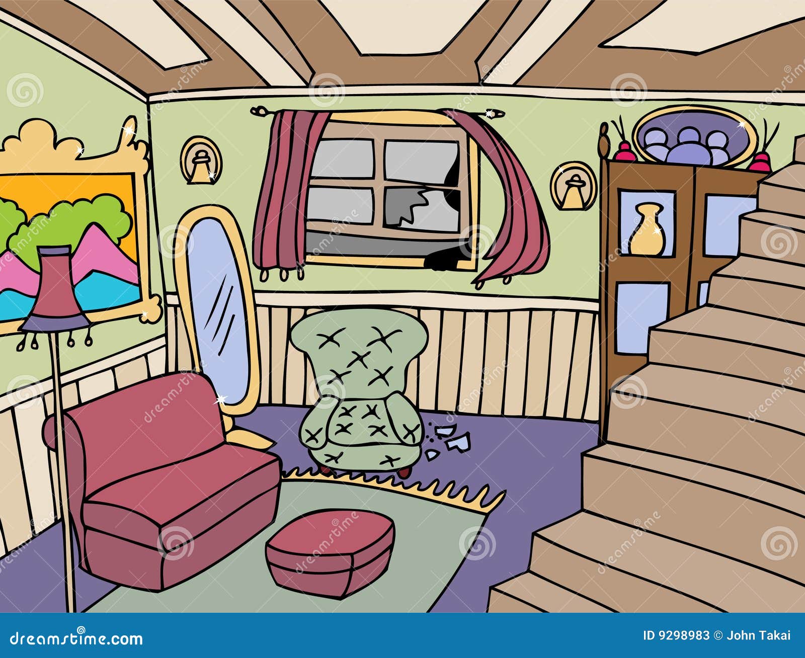 Home Invasion stock vector. Illustration of criminal, burglar - 9298983