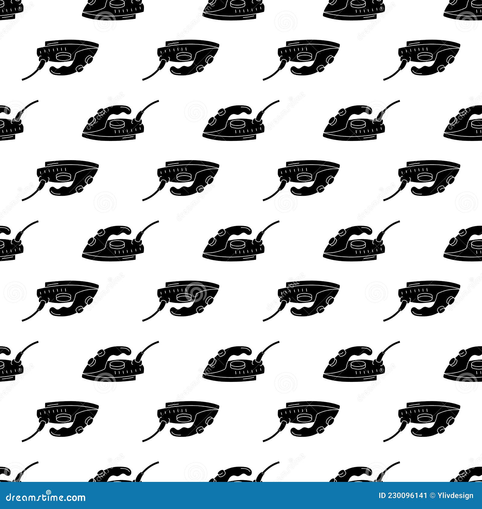 Home Iron Pattern Seamless Vector Stock Vector - Illustration of ...