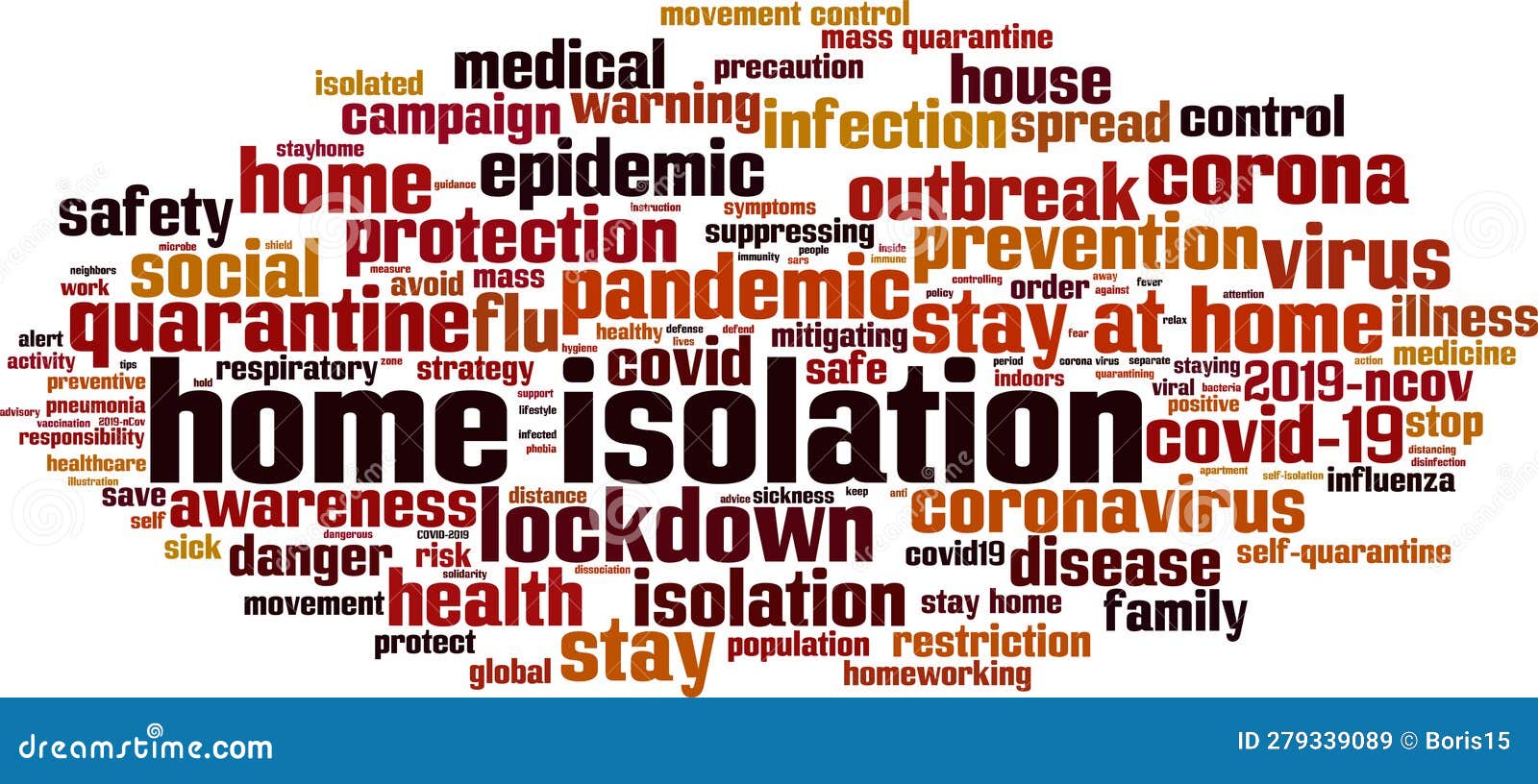 Home isolation word cloud stock vector. Illustration of quarantine ...