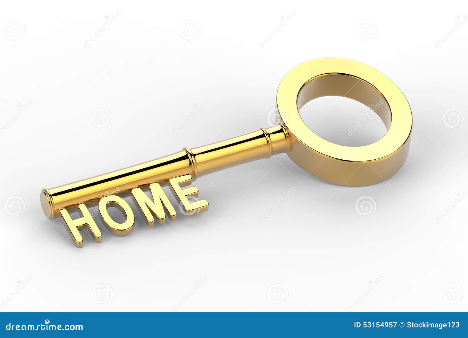 Home Key stock illustration. Illustration of gold, shiny - 53154957