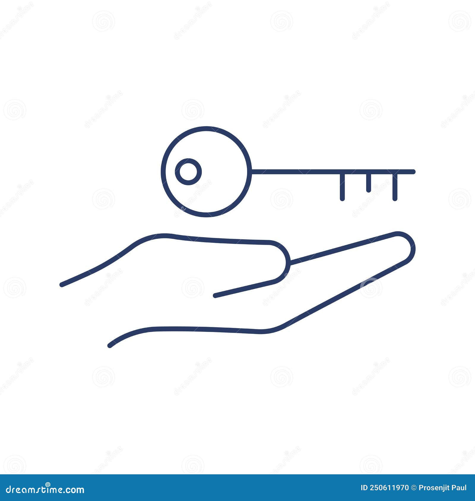 Home Key Handover Icon Vector Stock Vector - Illustration of symbol ...