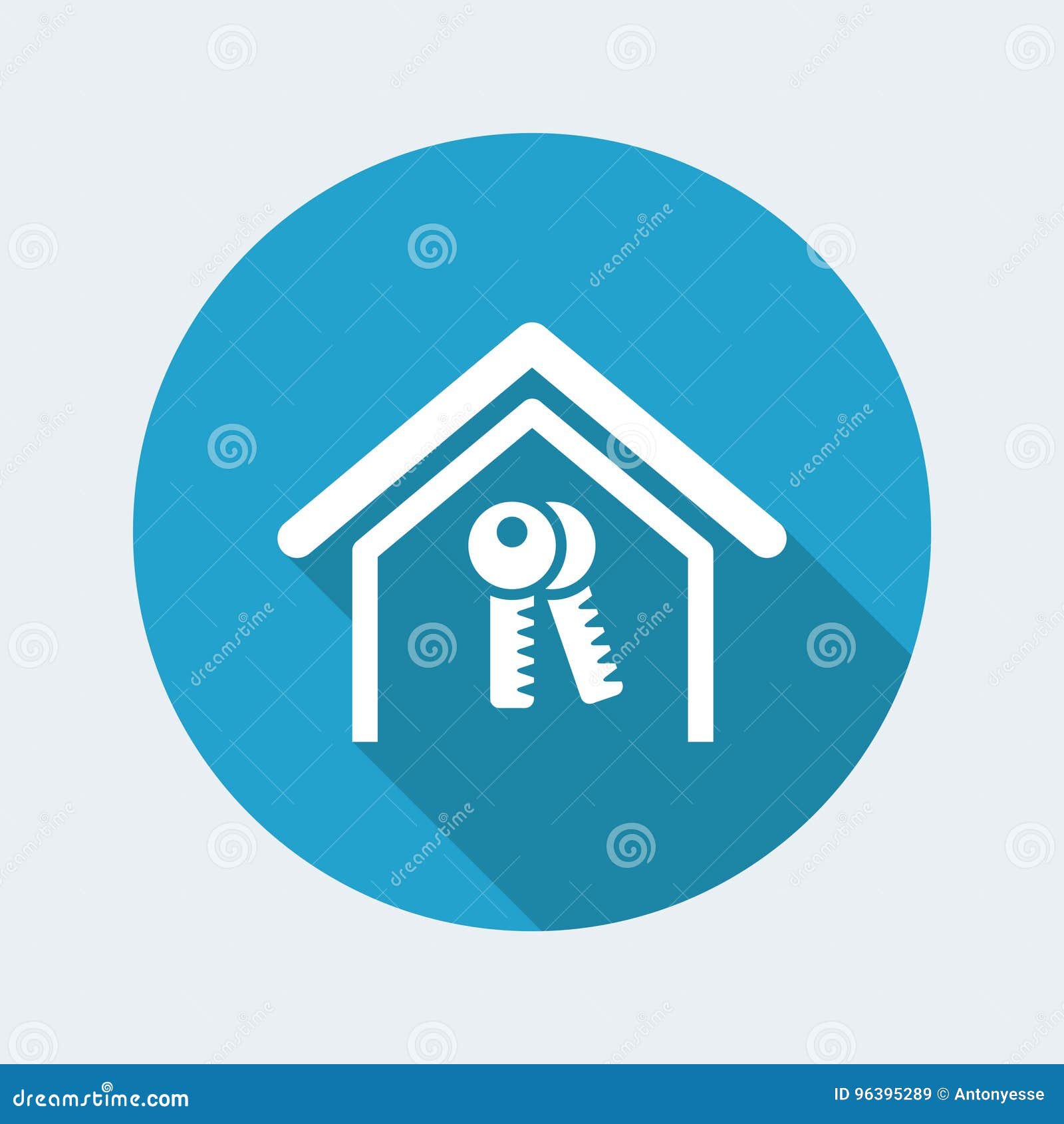 Home key icon stock vector. Illustration of single, access - 96395289