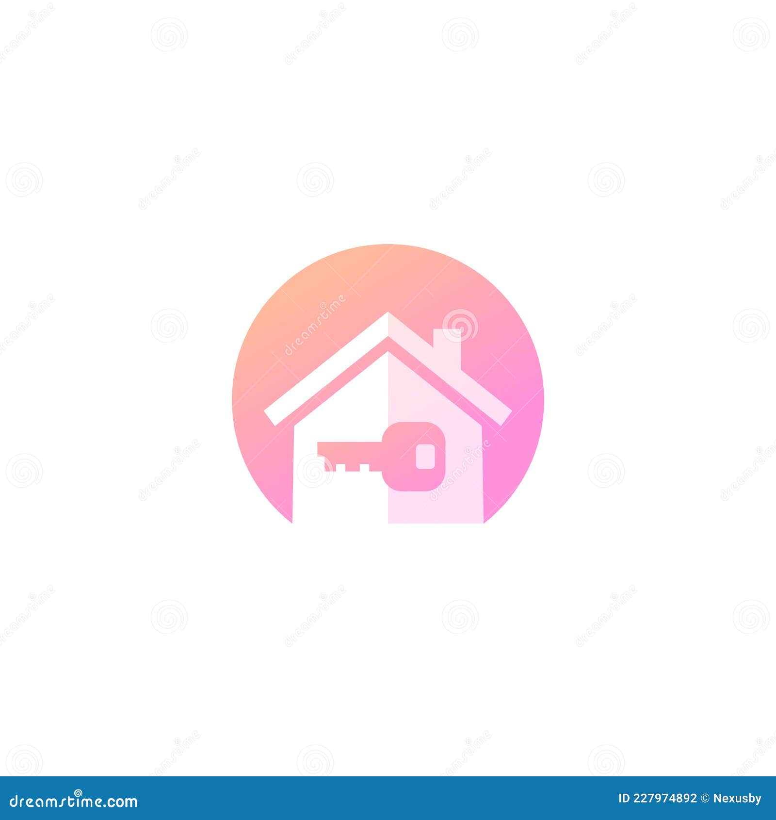 Home and Key Logo Design, Vector Icon Stock Vector - Illustration of ...