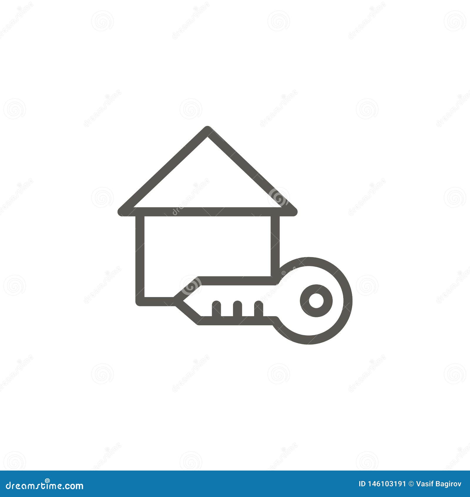 Home, Key Vector Icon. Simple Element Illustration from UI Concept ...