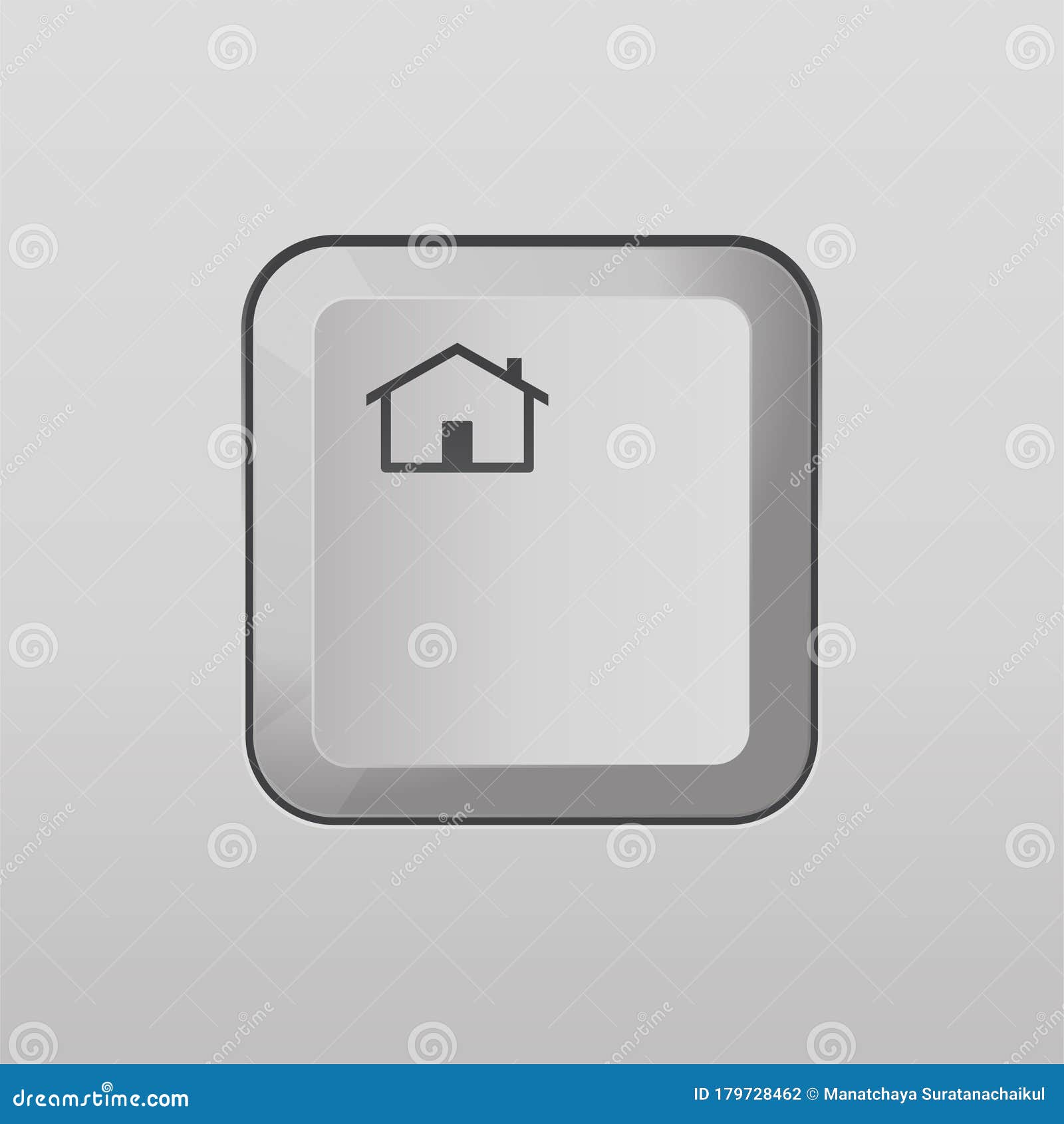 Home keyboard button stock vector. Illustration of logo - 179728462