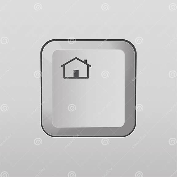 Home keyboard button stock vector. Illustration of logo - 179728462