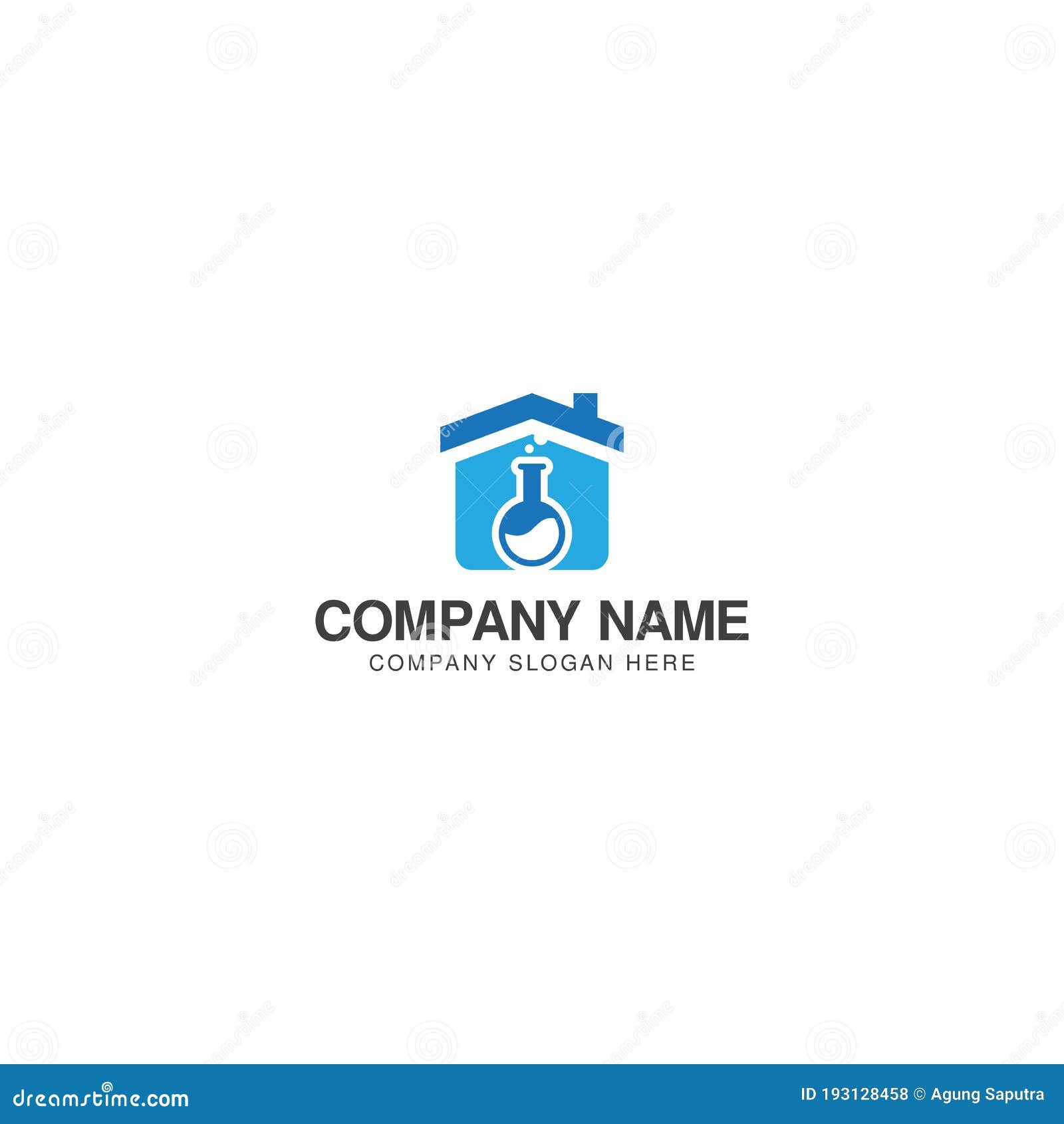 Home lab logo design stock vector. Illustration of company - 193128458