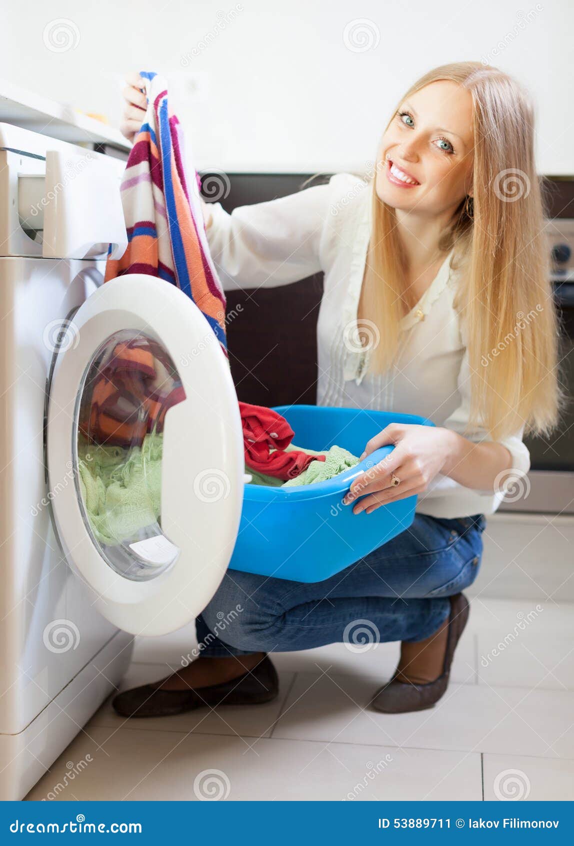 Home laundry stock image. Image of holding, color, linen - 53889711