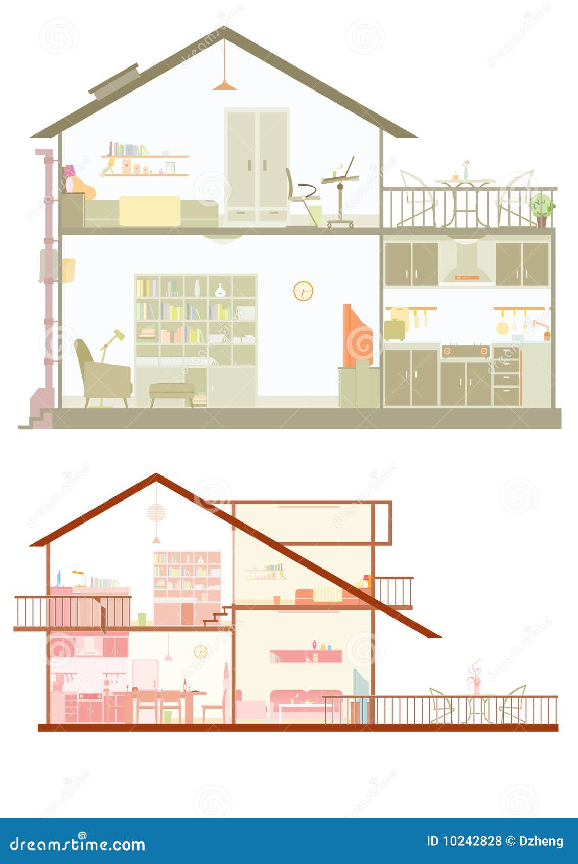 Home Layout stock illustration. Illustration of rest - 10242828