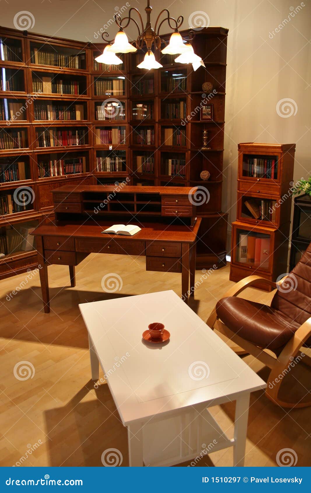 Home library stock image. Image of colours, literature - 1510297