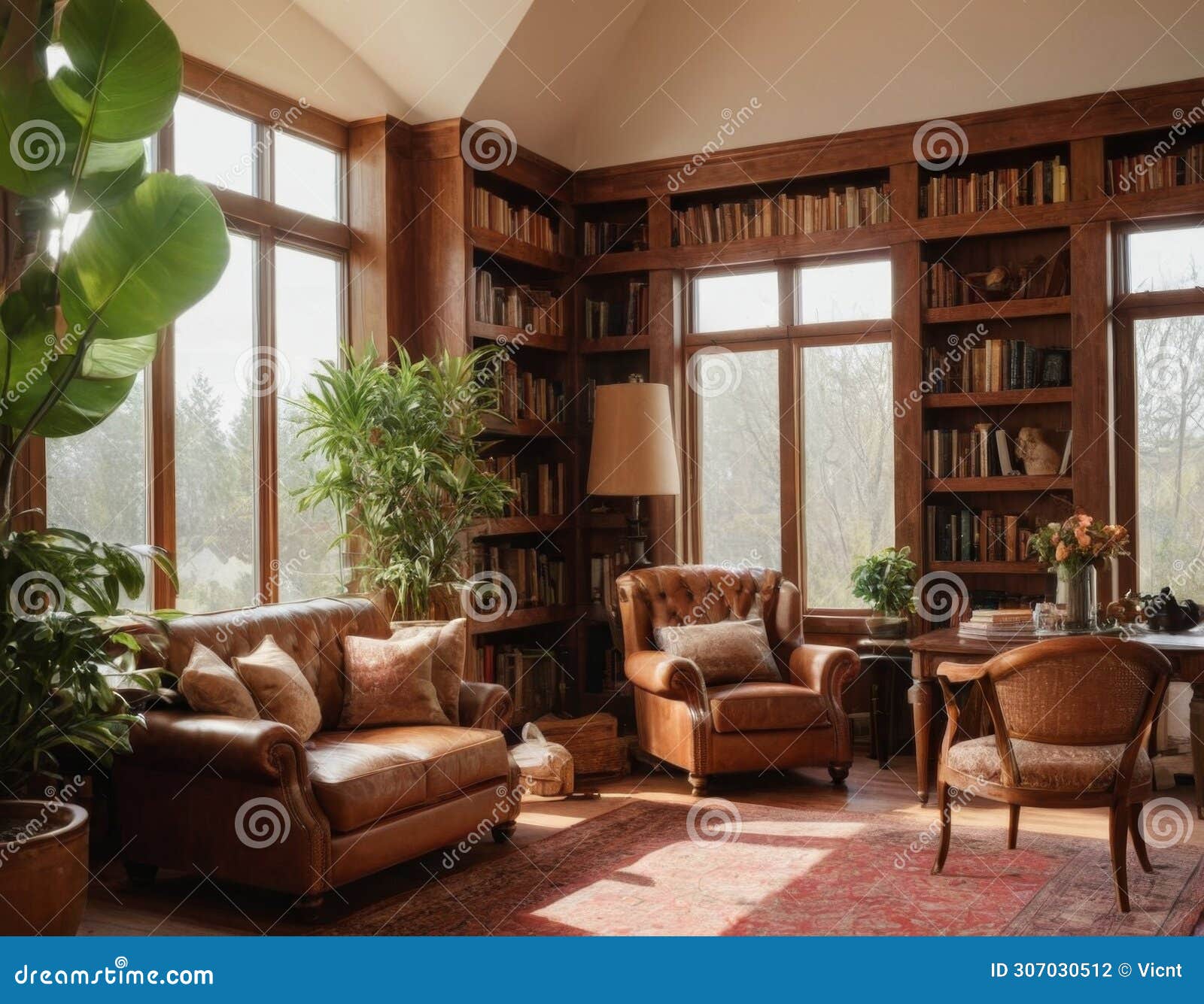 Home Library and Home for an Introvert. Stock Photo - Image of ...