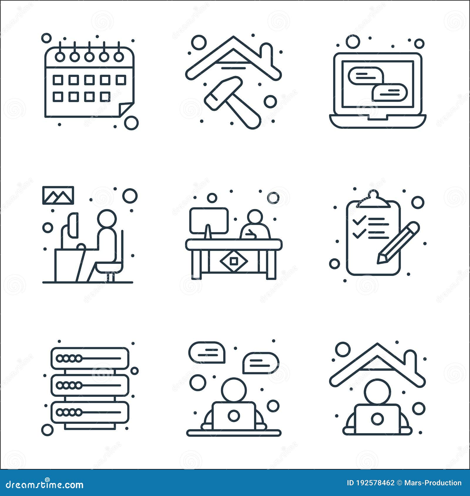 Linear Working Icon From Construction Outline Collection. Thin Line ...