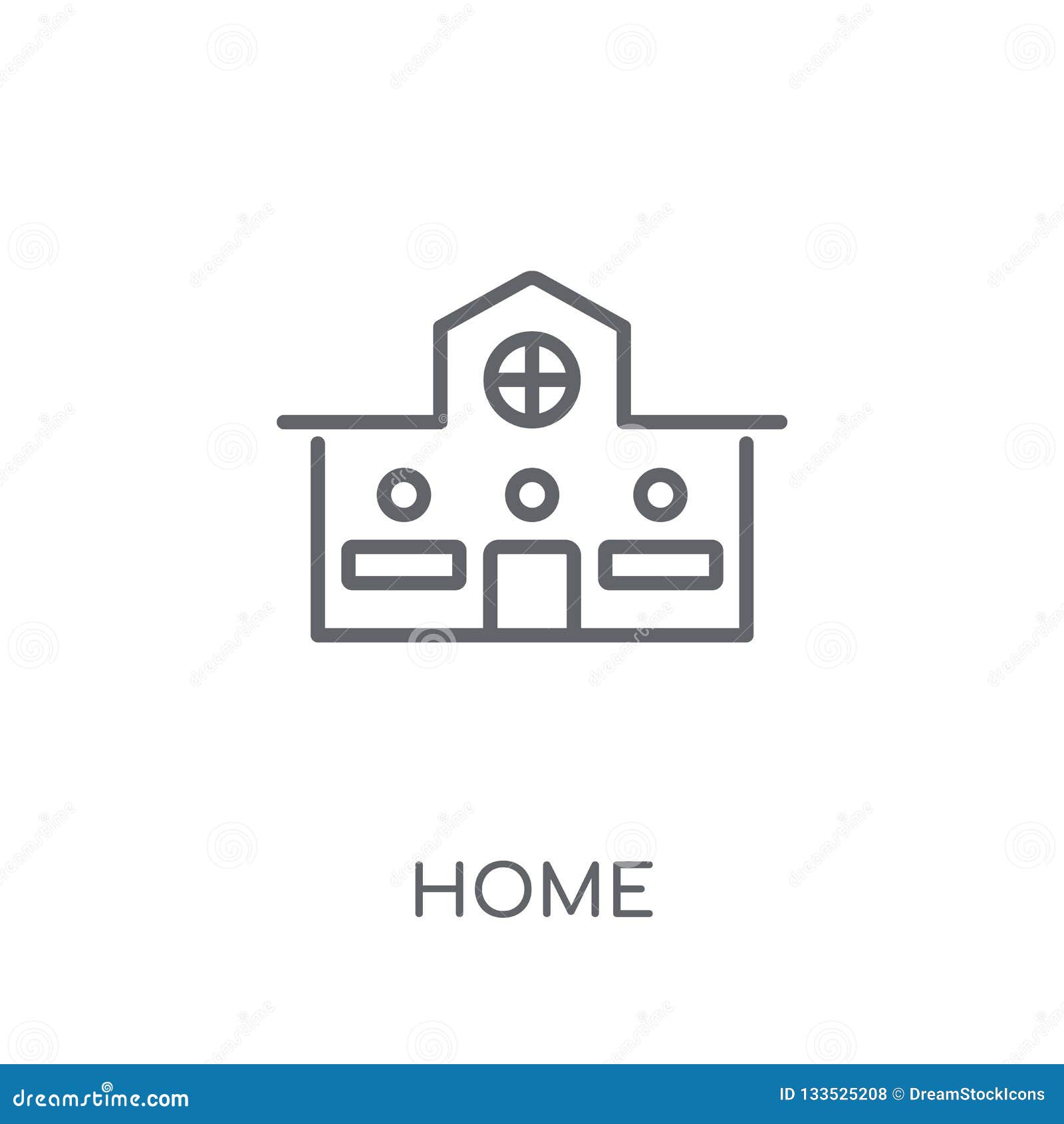 Home Linear Icon. Modern Outline Home Logo Concept on White Back Stock ...