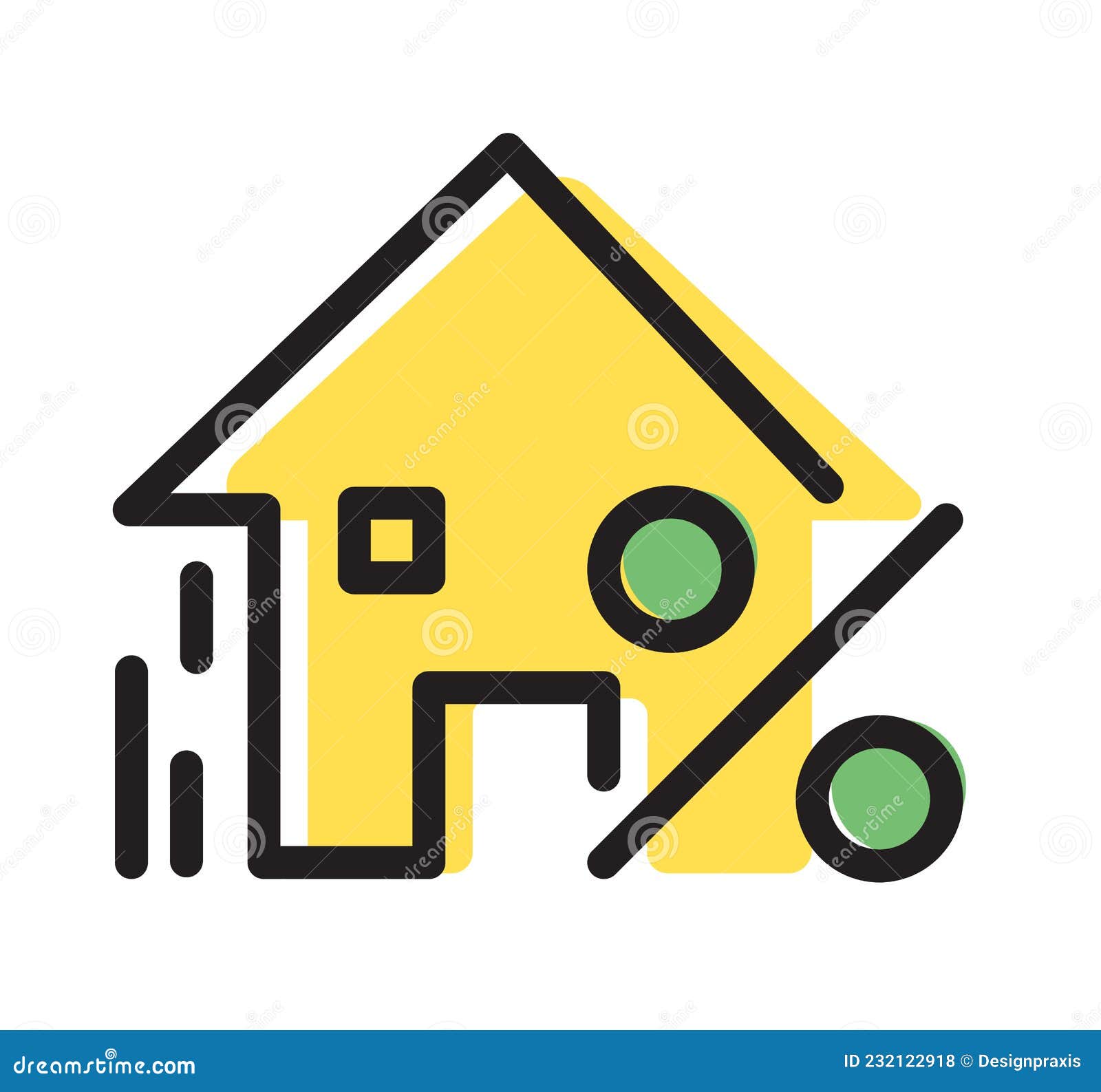 Home Loan Interest Rate - Icon Stock Vector - Illustration of vector ...