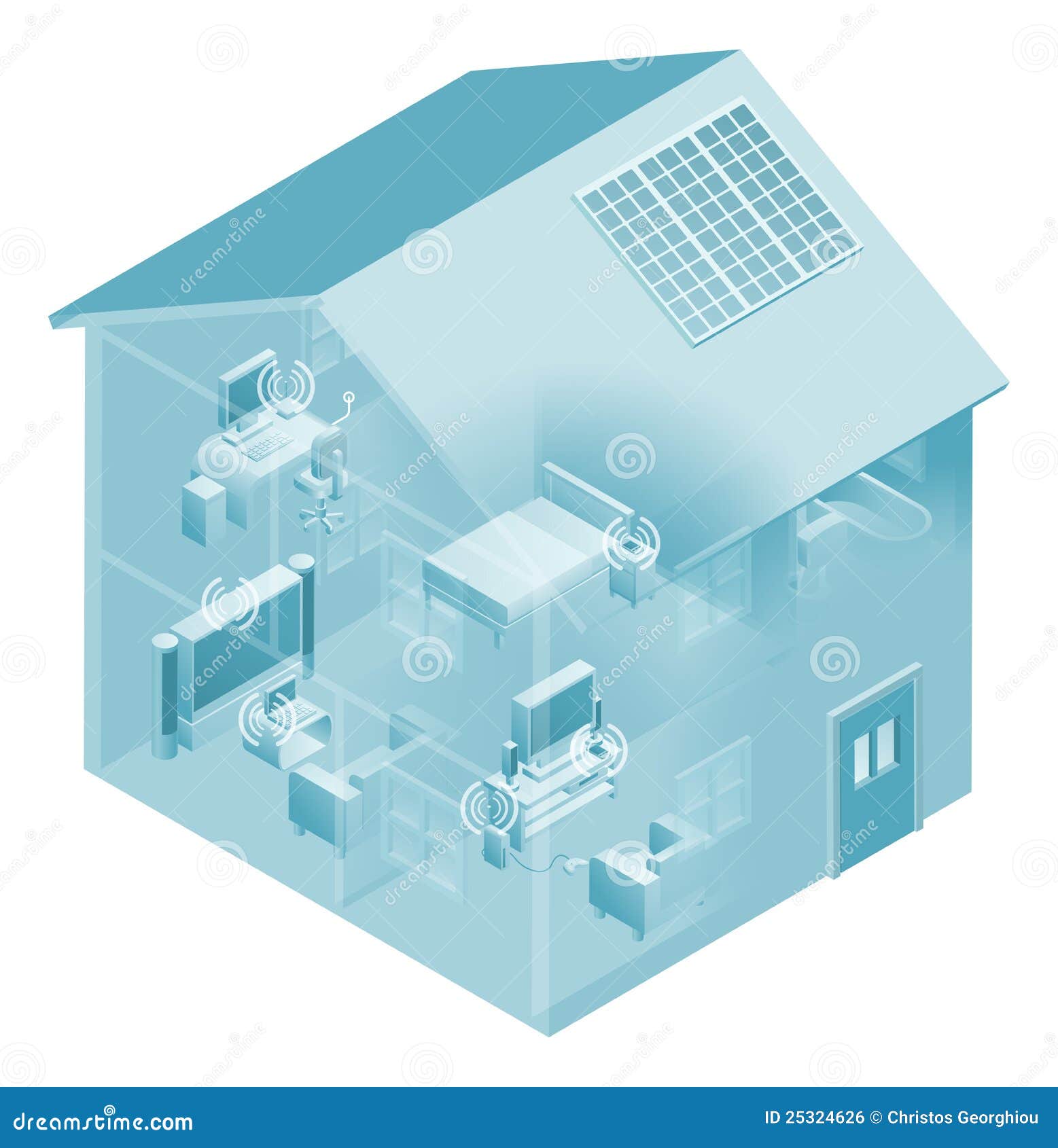 Local Area Network, LAN Concept Illustration Stock Image ...