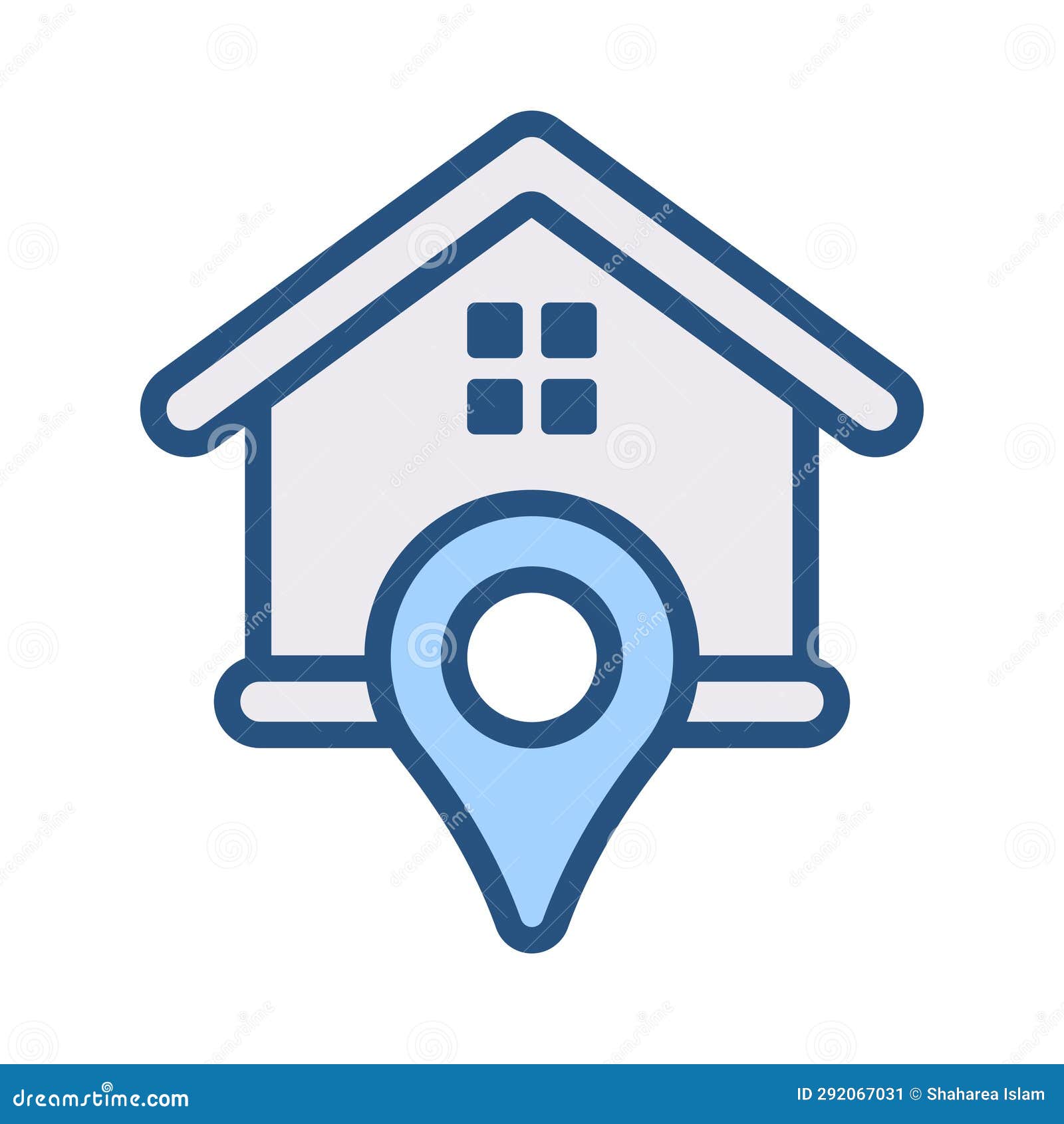 Home Location Icon stock illustration. Illustration of home - 292067031