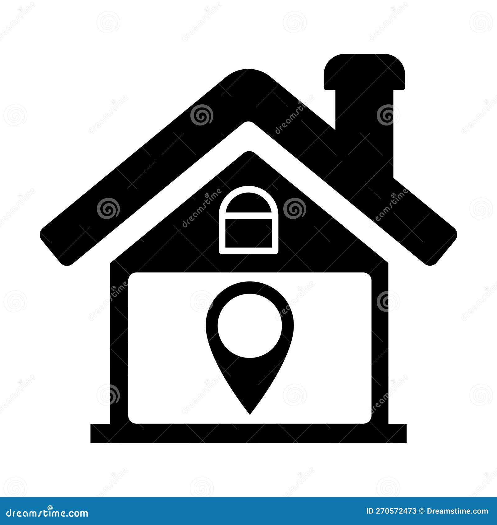 Pin Home Location Icon Vector Design. Pin Map Sign Symbol Design ...