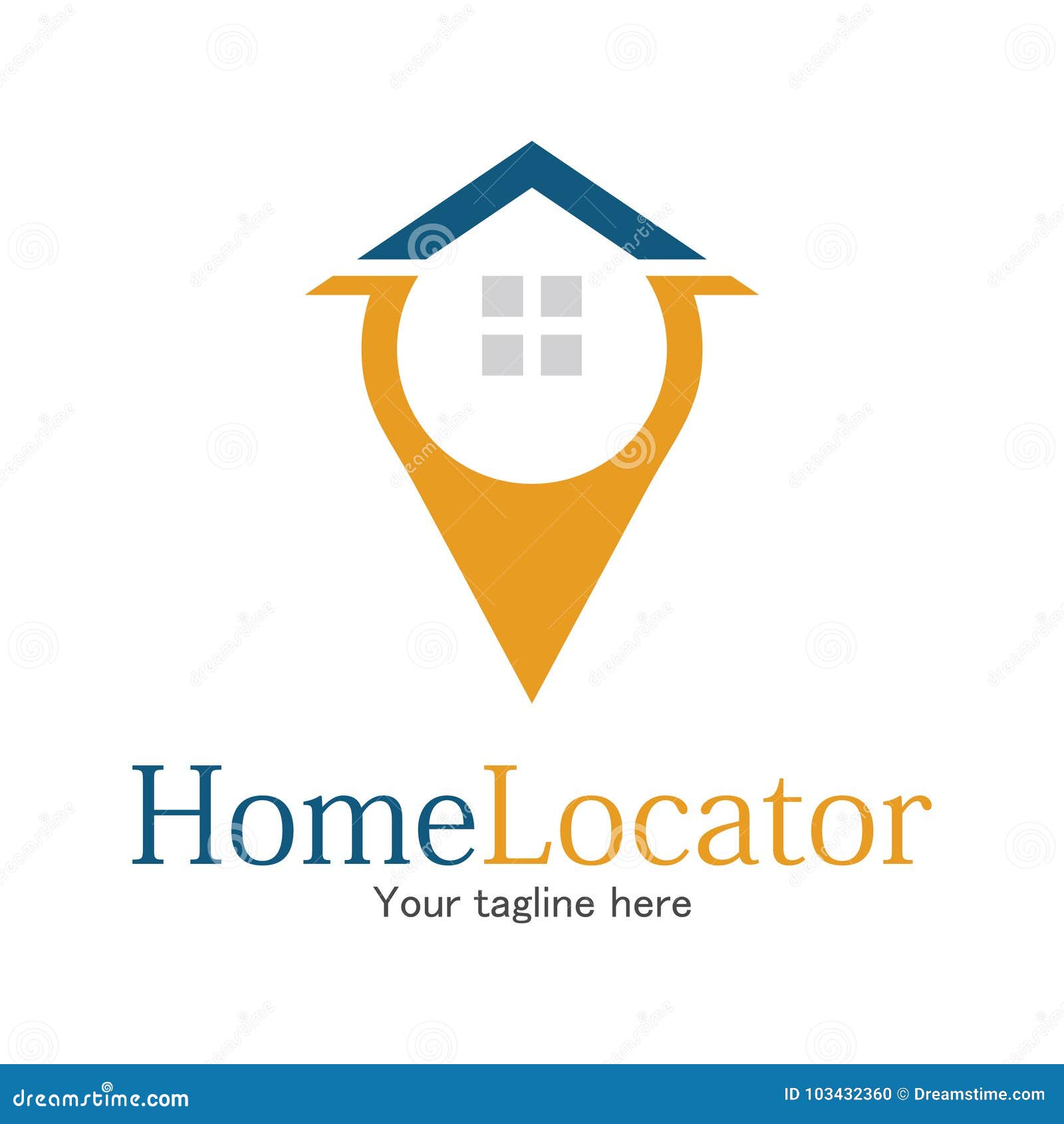 Home locator logo stock vector. Illustration of logo - 103432360