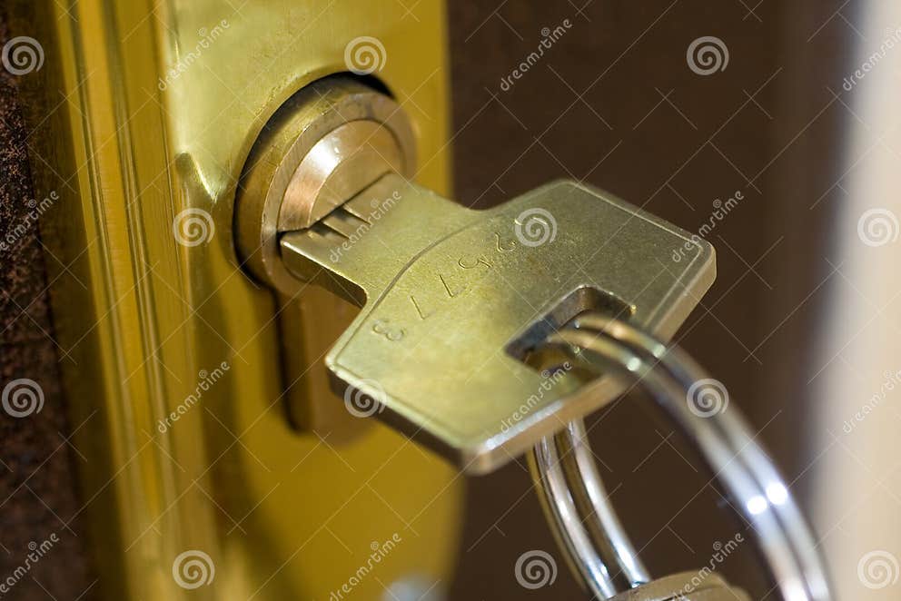 Home lock and key stock image. Image of closed, handle - 935481